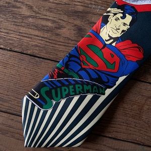 Vintage | Accessories | Vintage Satin Superman Tie | Poshmark